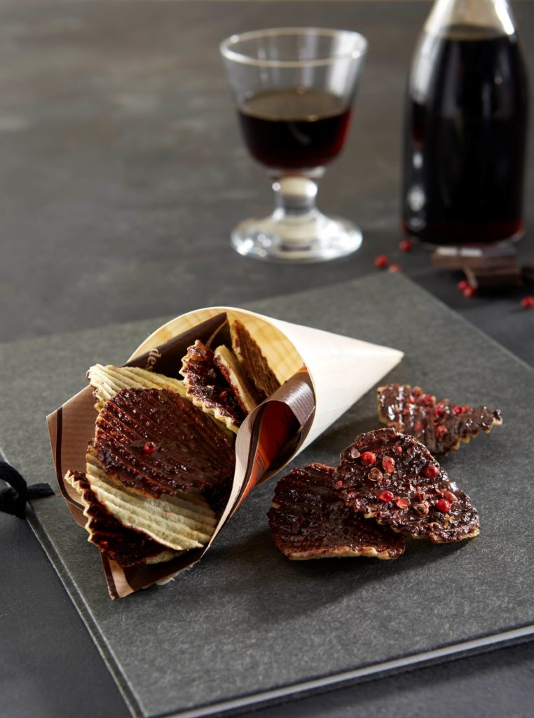 Chips de pétote, chocolat noir et fleur de sel - Ça drache en Nord